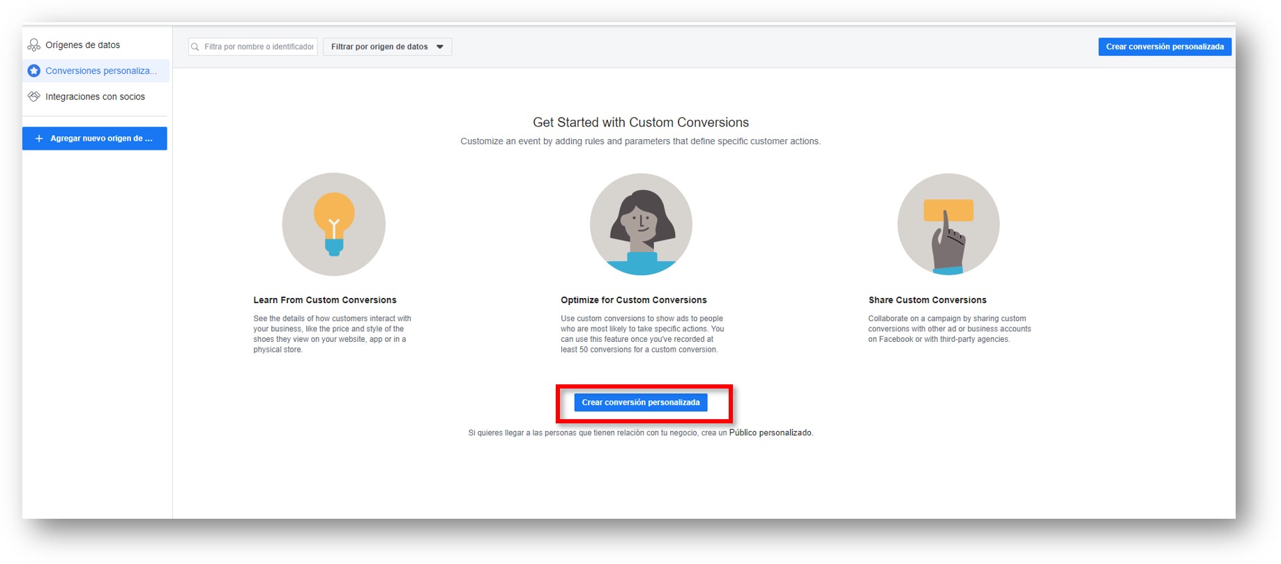 crear-conversion-personalizada-facebook | Paola Vidal